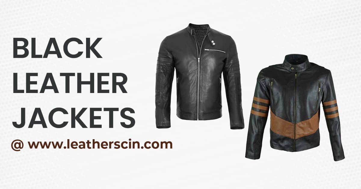 Shop Black Genuine Leather Jackets - Black Real Leather Jackets