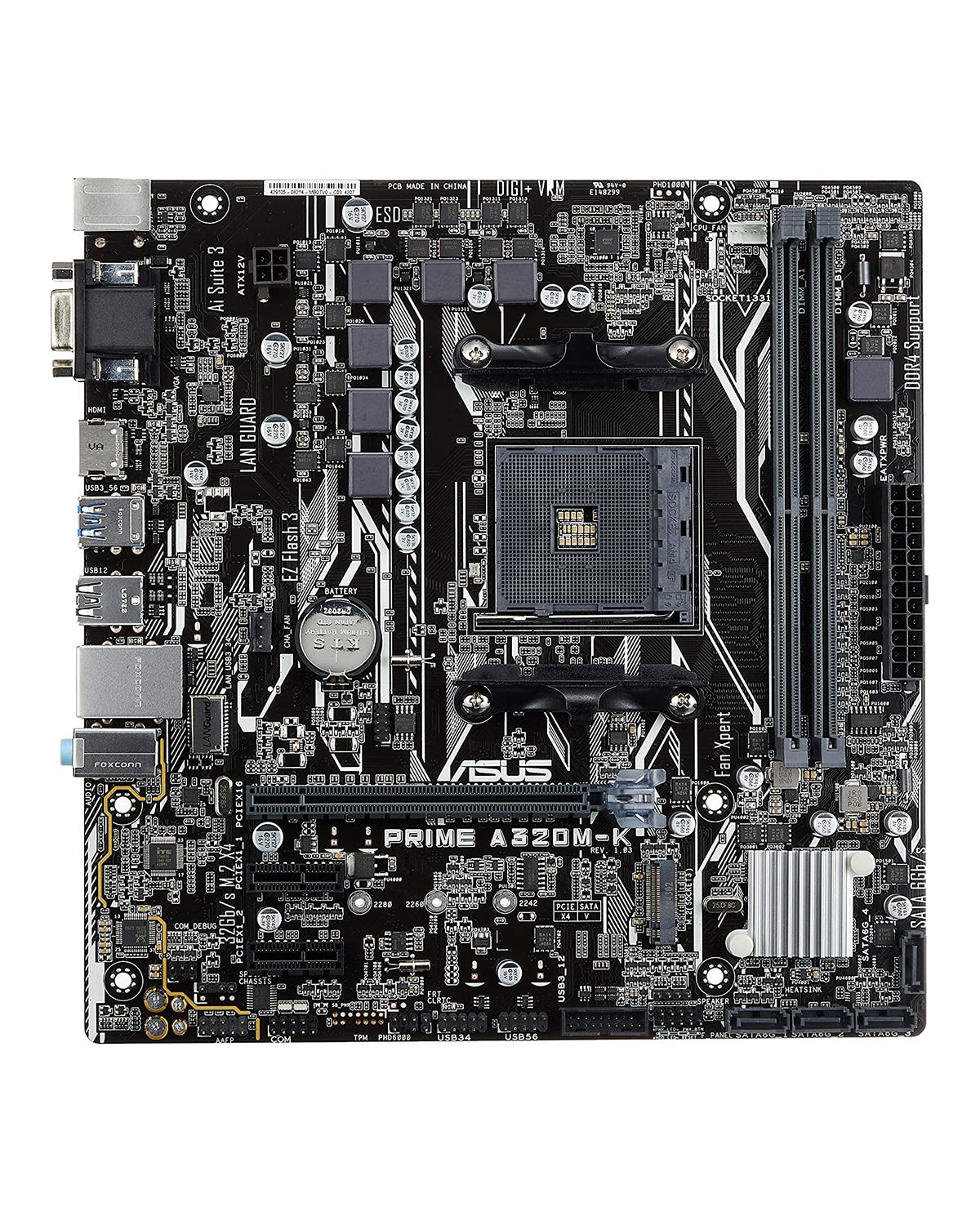 Shop - ASUS PRIME A320M-K AMD Ryzen AM4 DDR4 HDMI VGA M.2 USB 3.1 Micro ...